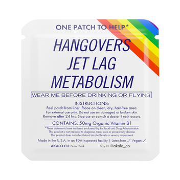 Hangover and Jet Lag Prevention | AKALO Vitamin B1 Patches